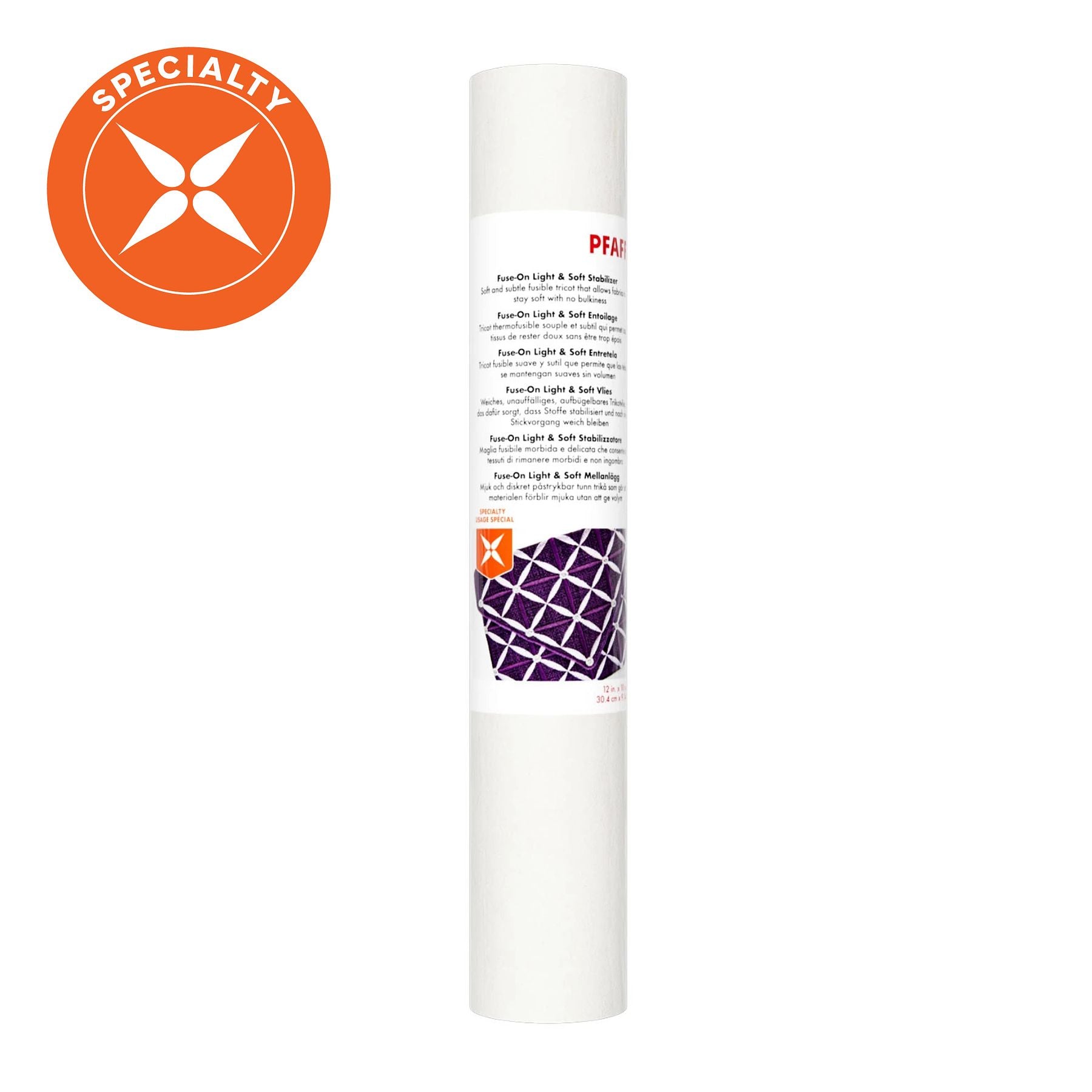 PFAFF® Fuse-On Light & Soft Stabilizer 12 inches x 10 Yards | SINGER®